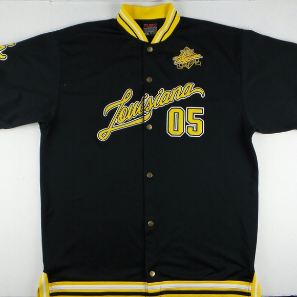 FUBU | Shirts | Vintage Fubu City Series Collection La Louisiana Buttonup Jersey Size Mens Xxxl ...